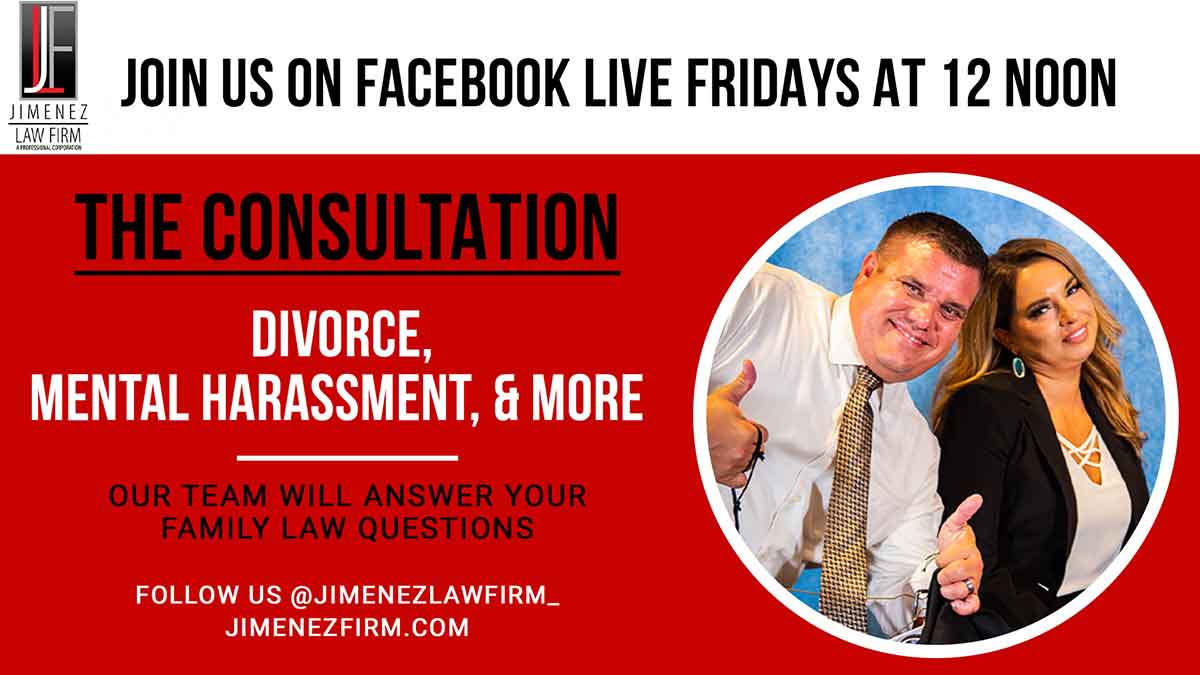 Sept. 2, 2022 | Divorce, Mental Harassment, & More - The Jimenez Law Firm