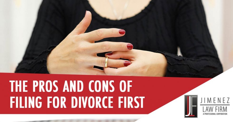 Filing for Divorce First | Pros and Cons of Filing for Divorce
